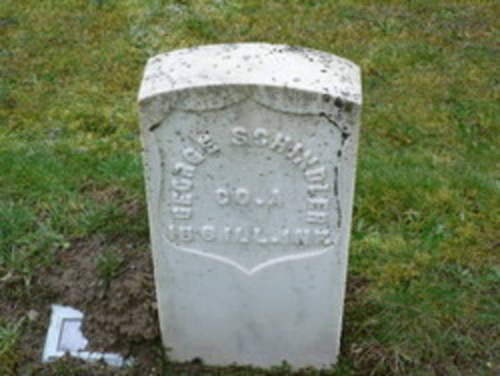 George Schindler - Civil War Veterans Buried In Washington State