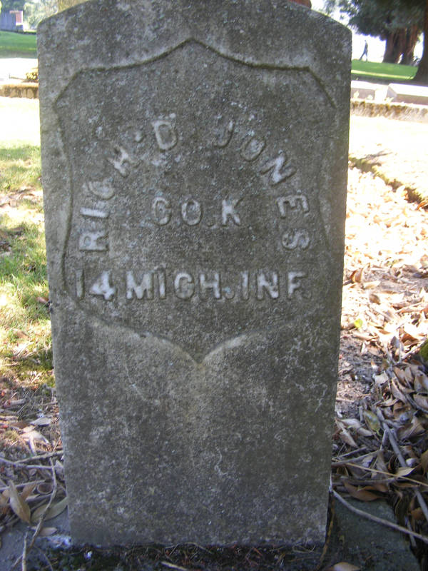 Richard Jones - Civil War Veterans Buried In Washington State